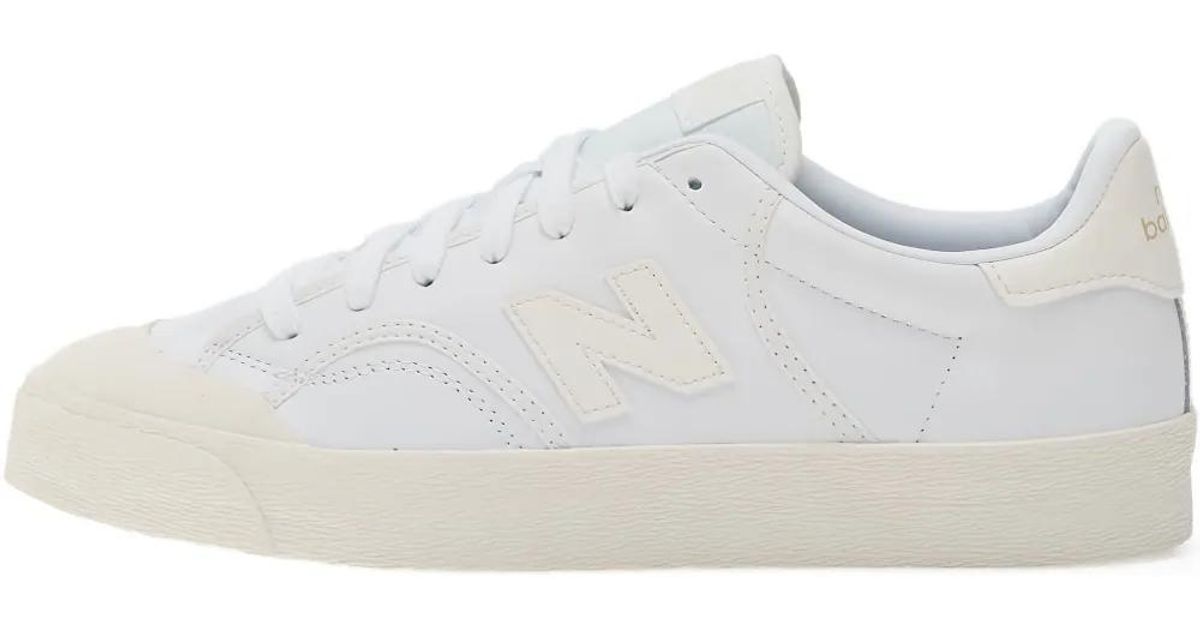New Balance 100 Leather Sneakers in White | Lyst