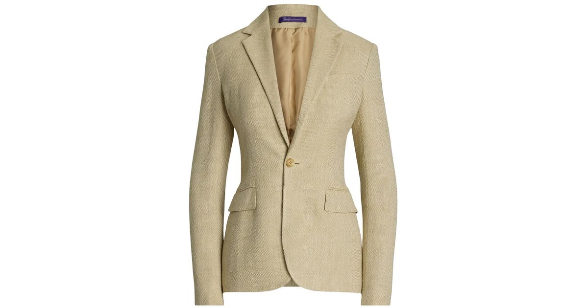 Ralph Lauren Safia Blazer in Natural | Lyst