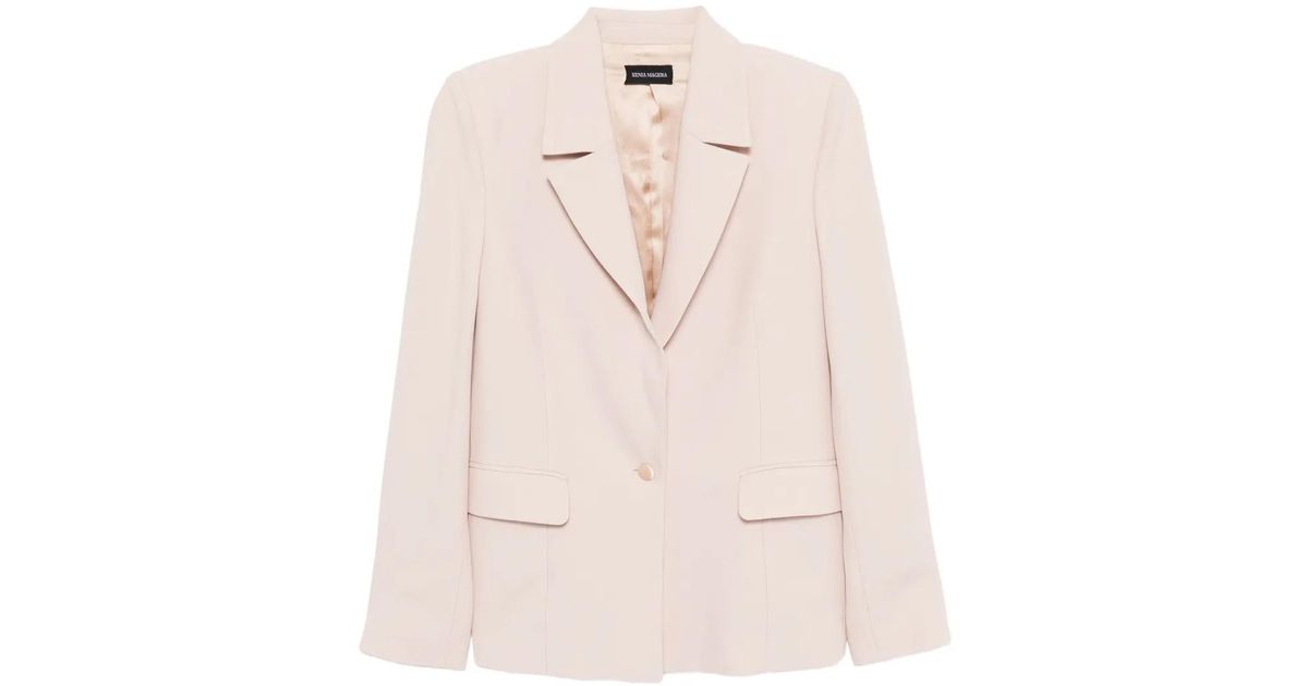 Xenia Magera Santa Barbara Blazer in Natural | Lyst