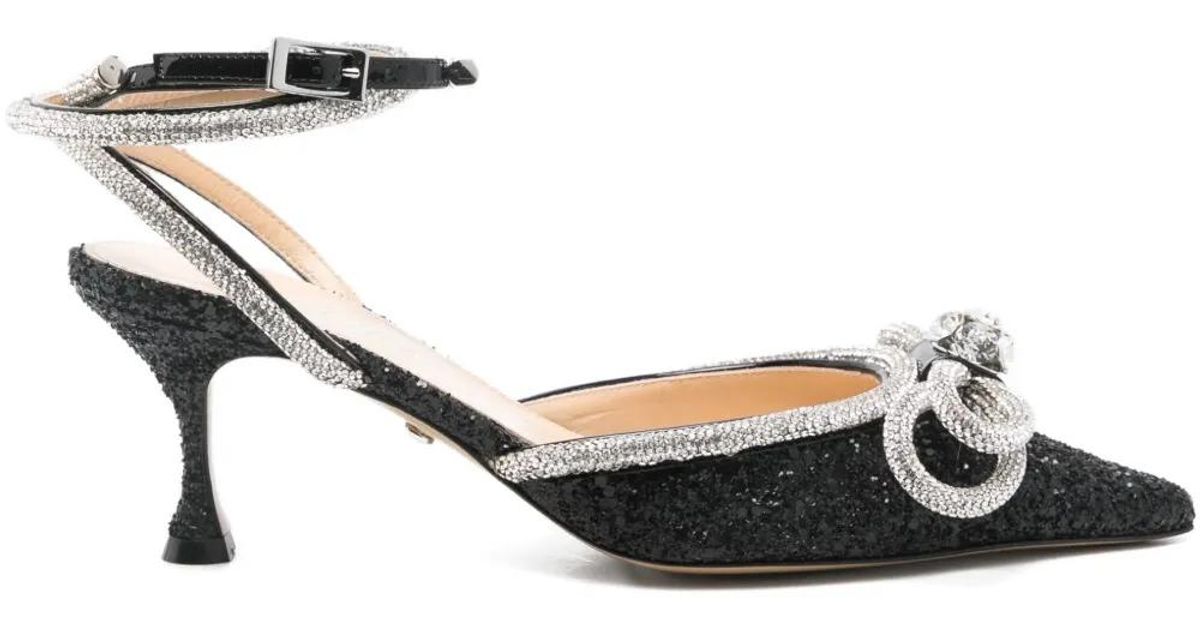 Mach & Mach 70Mm Double-Bow Pumps in Metallic | Lyst UK