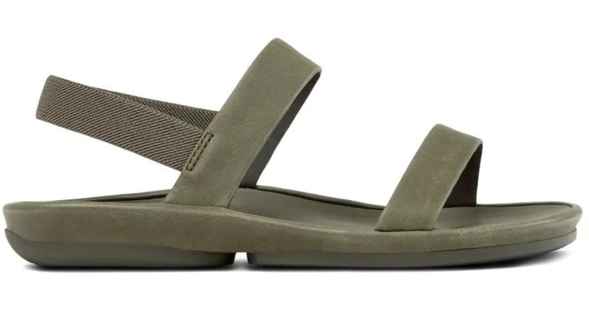 Camper Right Isla Leather Sandals in Metallic | Lyst UK