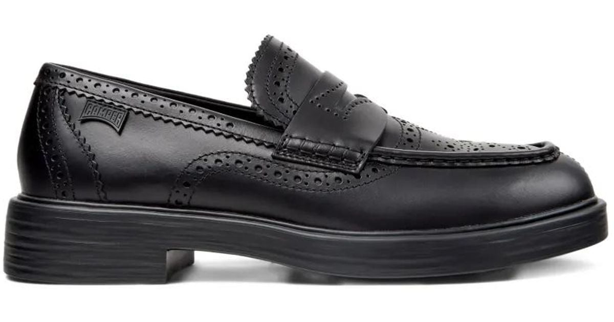 Camper Dean Twins Leather Loafers in Black for Men | Lyst UK