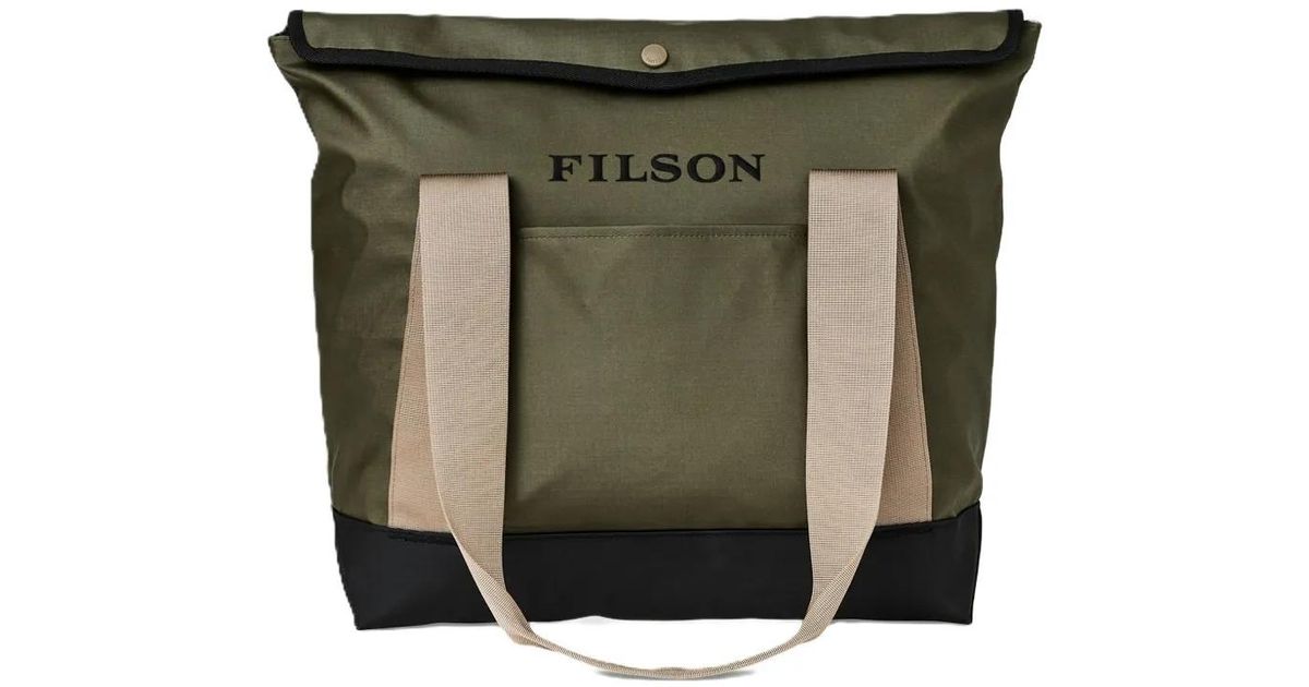 Filson All-Weather Double-Handle Tote Bag in Green for Men | Lyst
