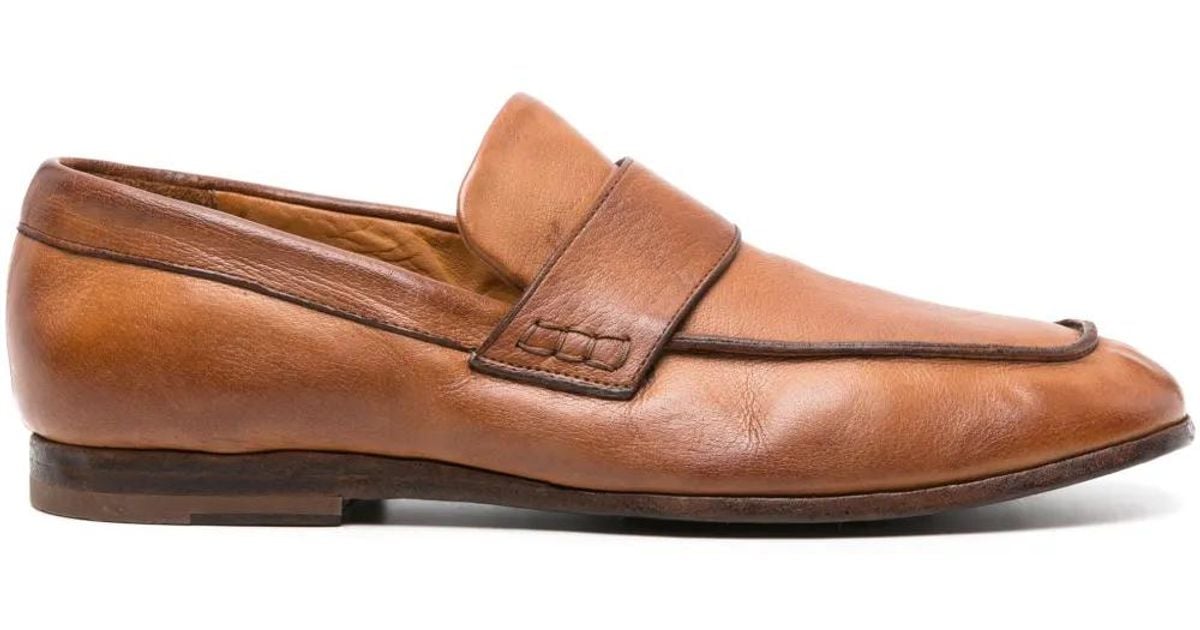 Moma Strap-Detail Leather Loafers in Brown for Men | Lyst