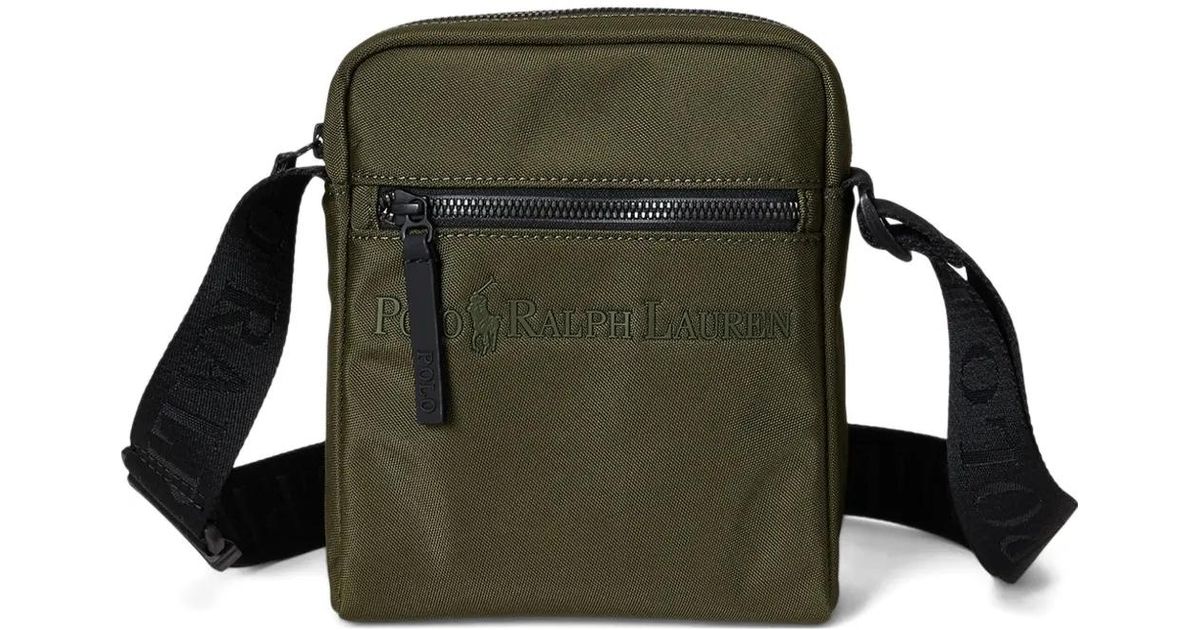 Polo Ralph Lauren Logo-Detail Crossbody Bag in Green for Men | Lyst