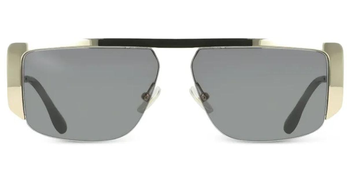 Victoria Beckham Rectangle Sunglasses in Grey | Lyst UK