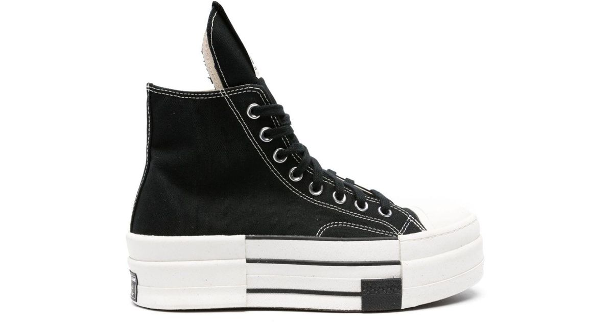 Rick Owens X Converse Drkstar Canvas Hi-top Sneakers in Black for Men ...