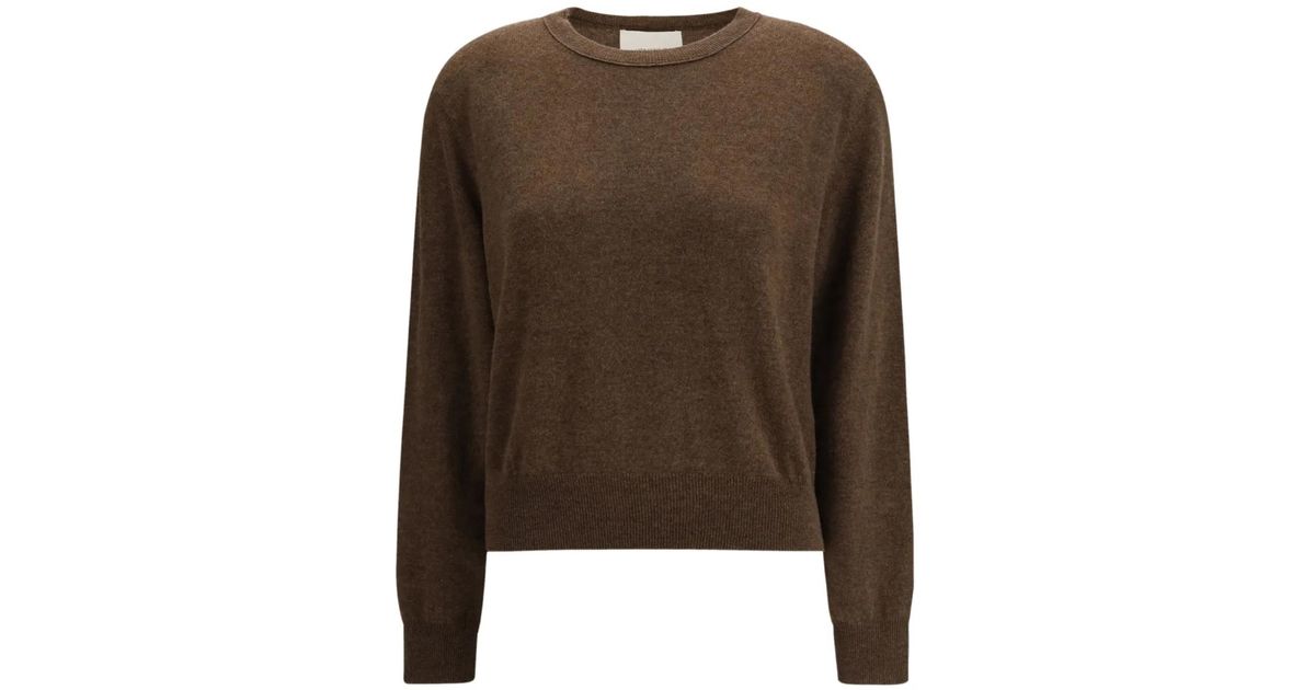 Lisa Yang Greer Wool Sweater in Brown | Lyst UK