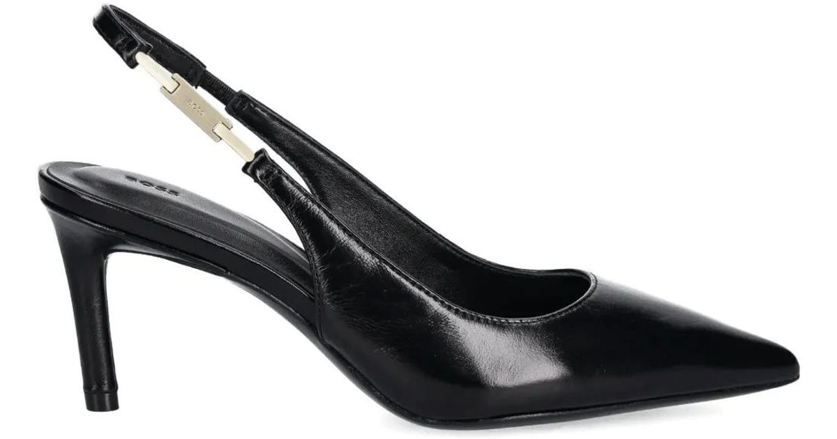 BOSS 75Mm Slingback Pumps in Black | Lyst