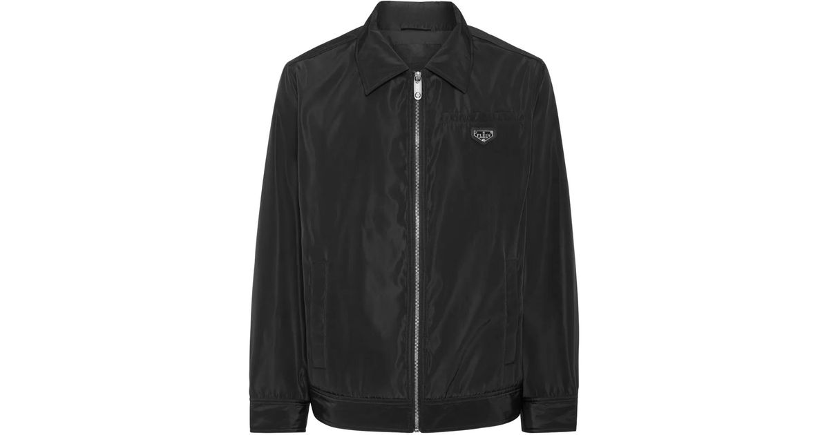 Philipp Plein Zip-Up Jacket in Black for Men | Lyst UK