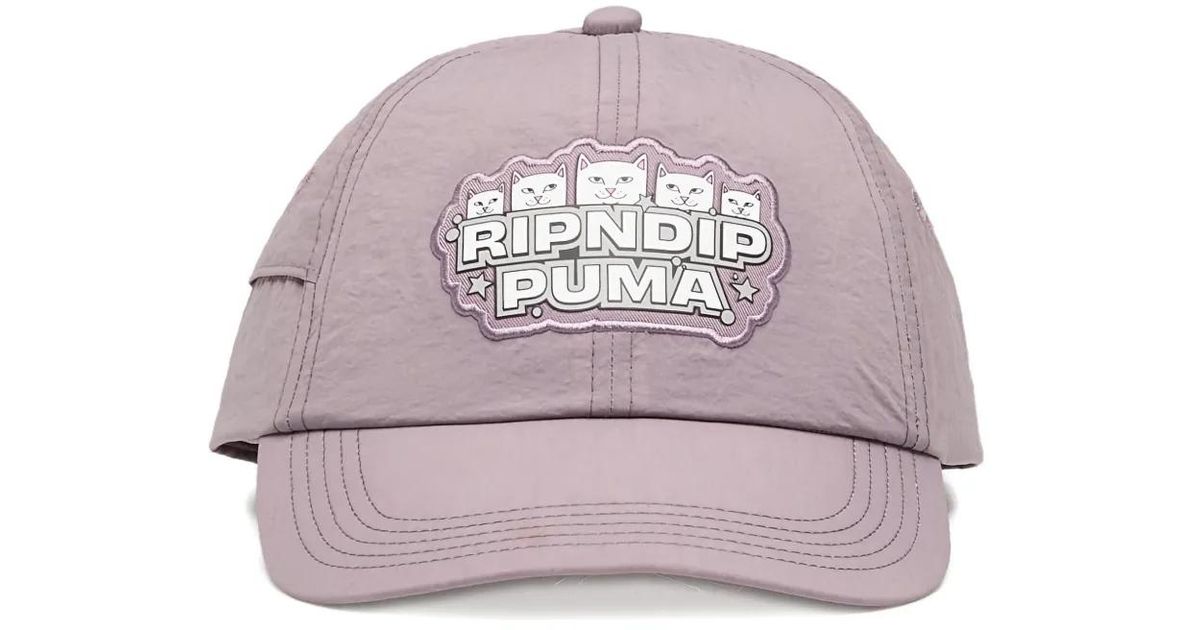 PUMA X Ripndip Logo Cap in Purple | Lyst UK