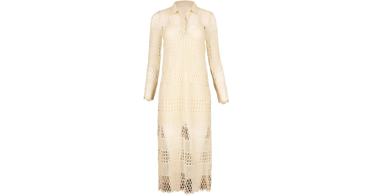 Zimmermann Wanderlust Crochet Sun Dress in Natural | Lyst UK