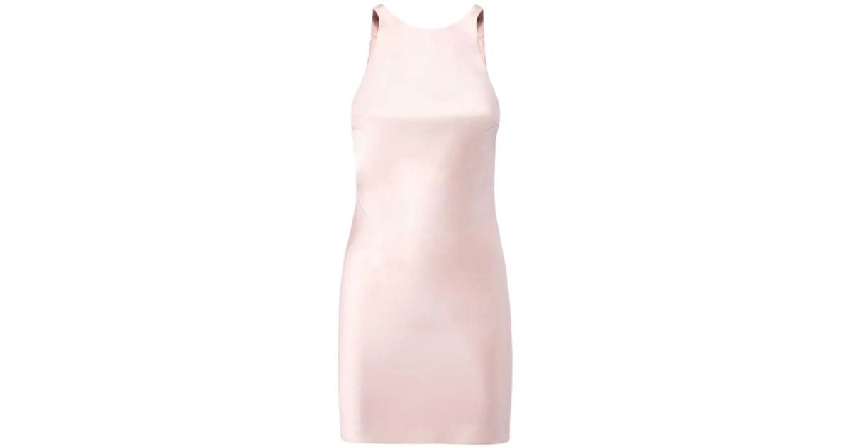 ANDAMANE Carmen Backless Mini Dress in Pink | Lyst UK