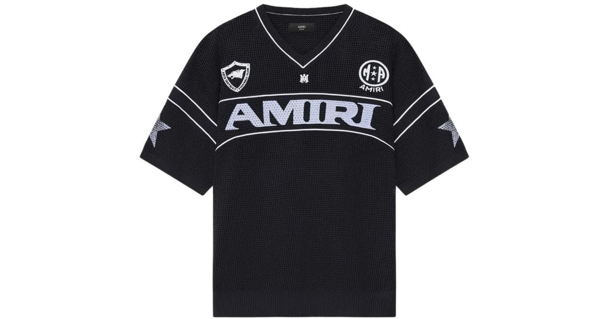 Amiri V-Neck Jersey in Black for Men | Lyst UK