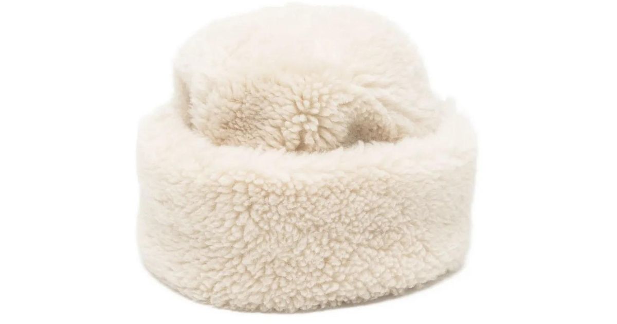 Sacai Wool Hat in Natural | Lyst UK