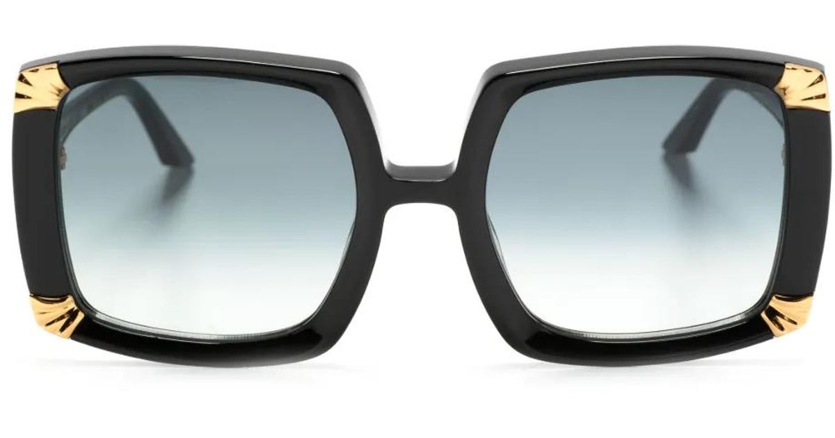 Anna Karin Karlsson Strawberry Moon Oversize-Frame Sunglasses in Black ...