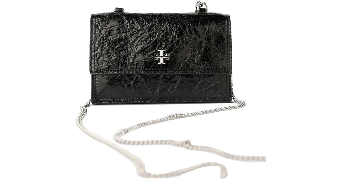 Tory Burch Mini Kara Cross Body Bag in Black | Lyst