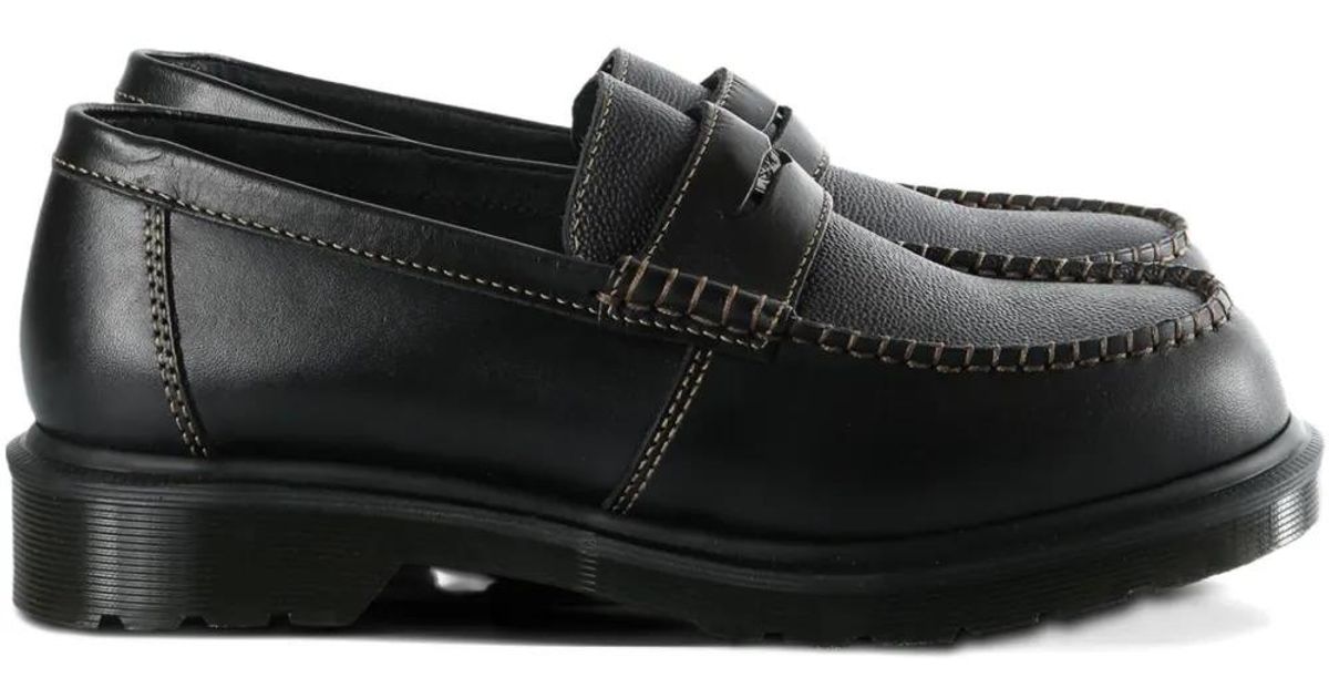 Dr. Martens Penton Penny Loafers in Black | Lyst