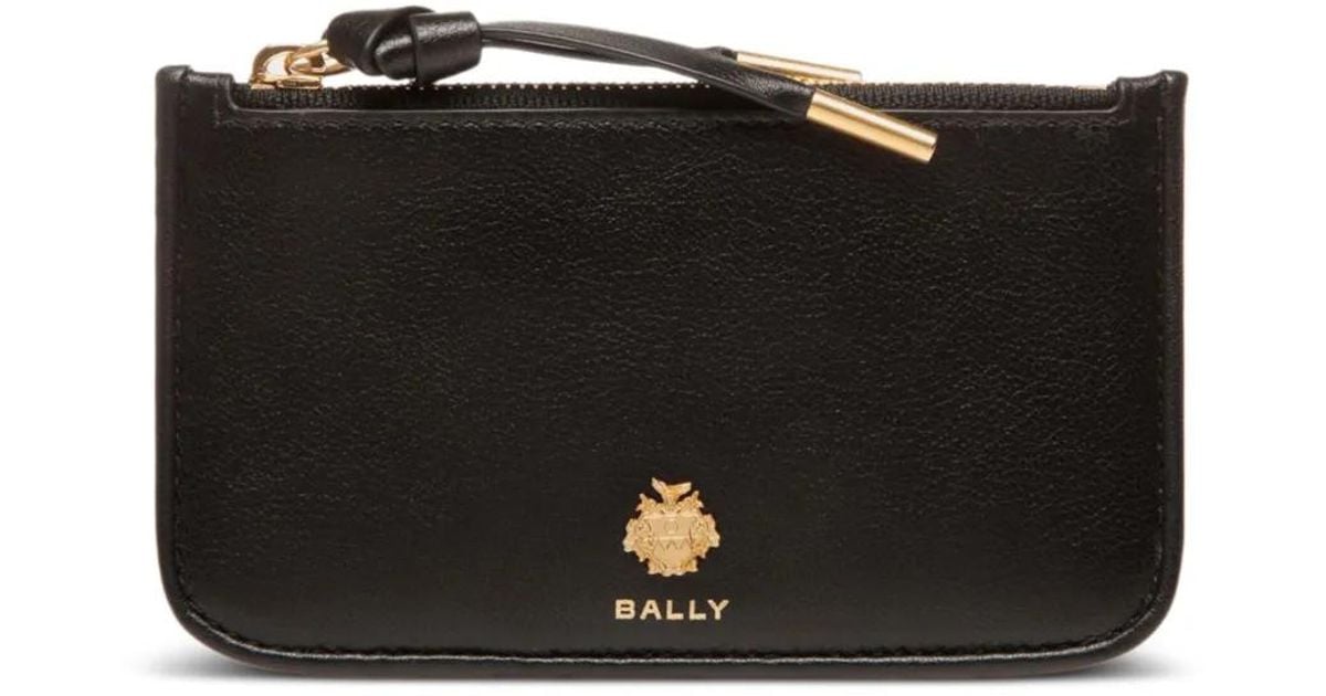 Bally Essential Leather Card Holder in Black | Lyst