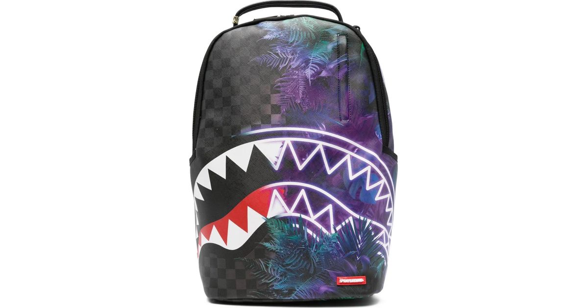 Sprayground Treehouse Party Dlxsv Tropical-Print Backpack in Grey for ...