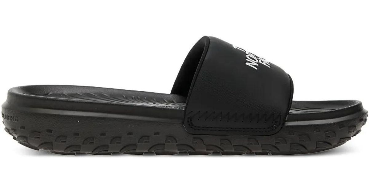 The North Face Never Stop Logo Slides in Black | Lyst