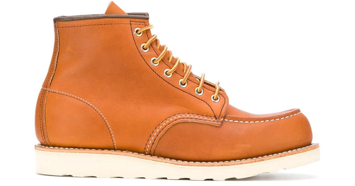 Red Wing Classic Mock Toe Boots in Orange for Men | Lyst UK