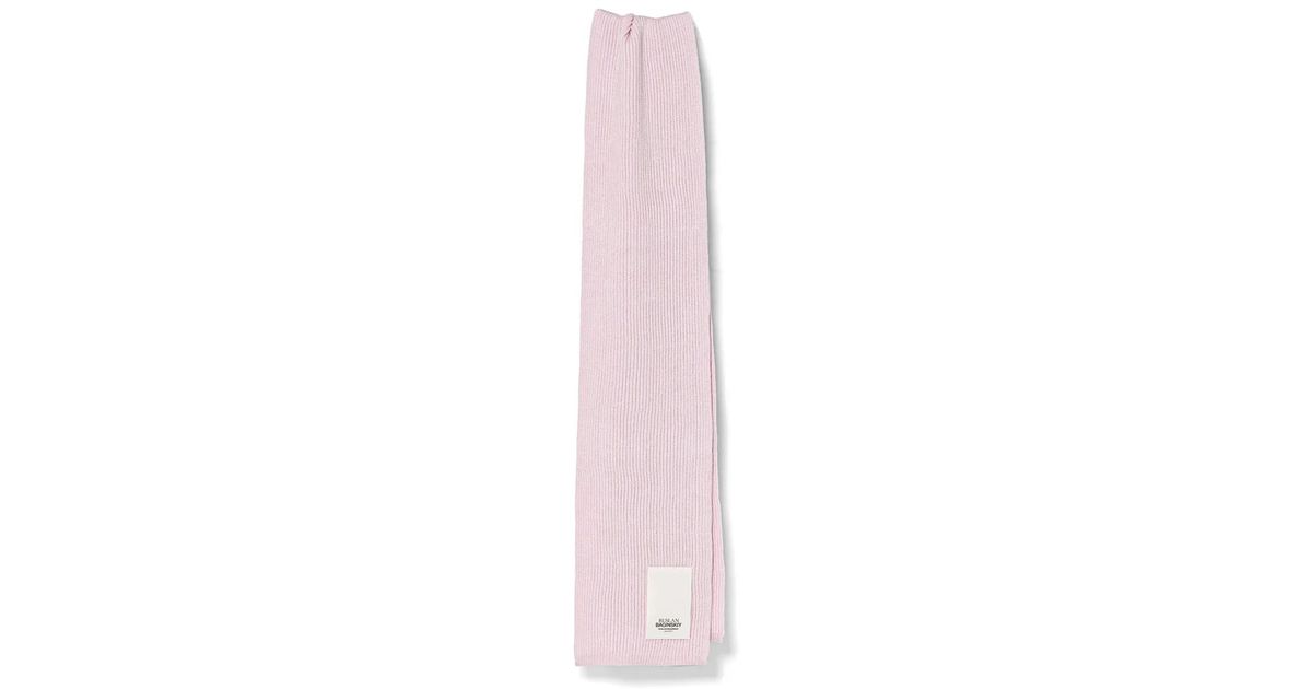 Ruslan Baginskiy Logo-Patch Scarf in Pink | Lyst UK
