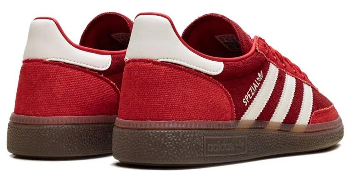 adidas Handball Spezial Stripes Sneakers in Red | Lyst UK