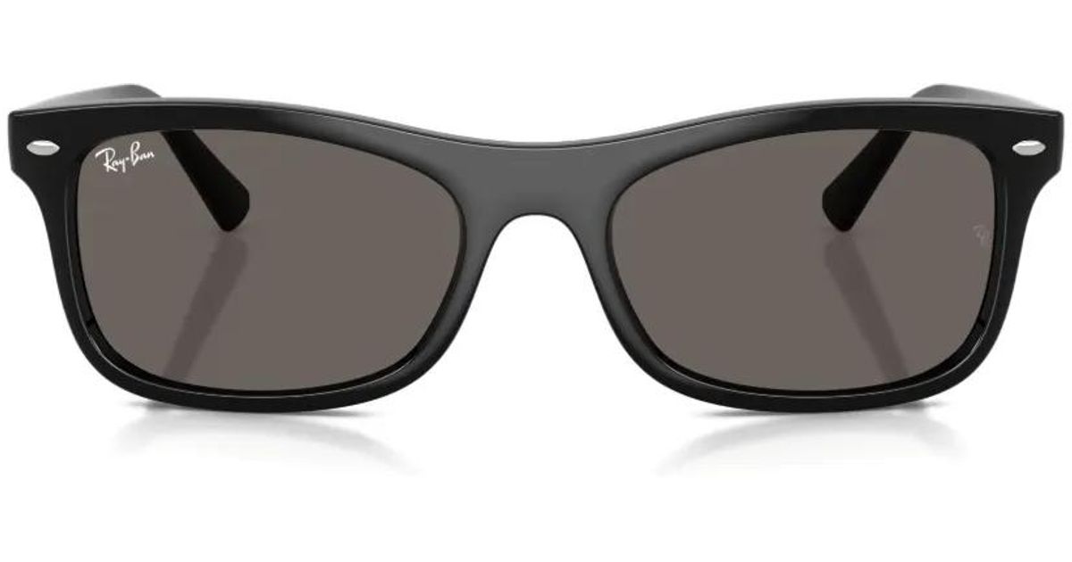 Ray-Ban Rectangle-Frame Sunglasses in Grey | Lyst UK