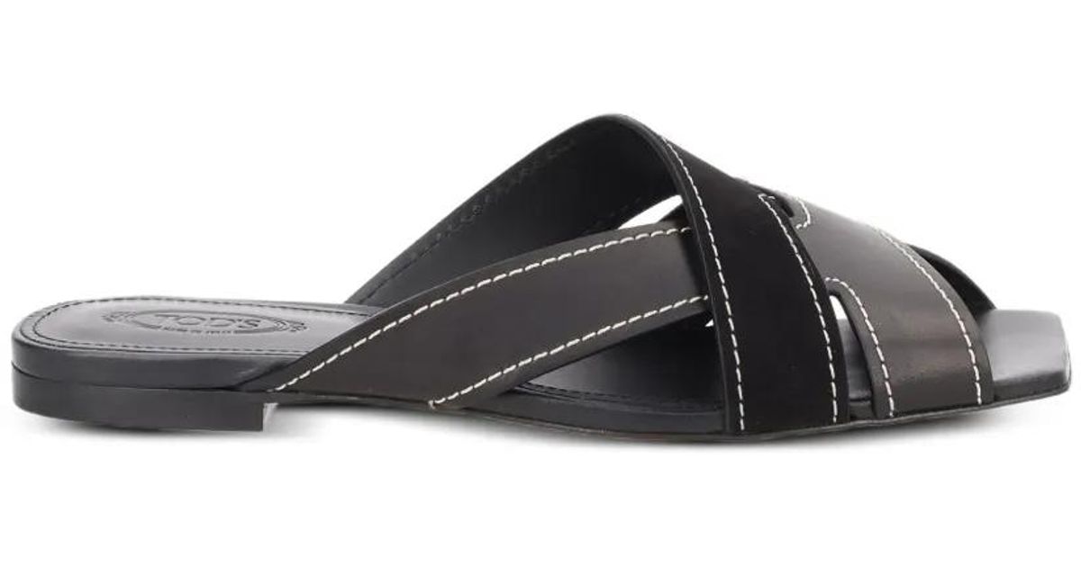 Tod's Sliders in Black | Lyst Canada