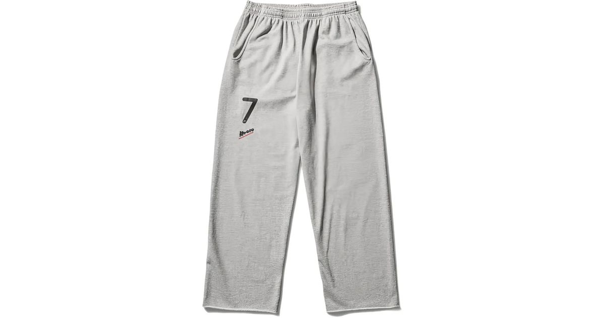 PROTOTYPES Number-Print Track Pants in Grey for Men | Lyst UK