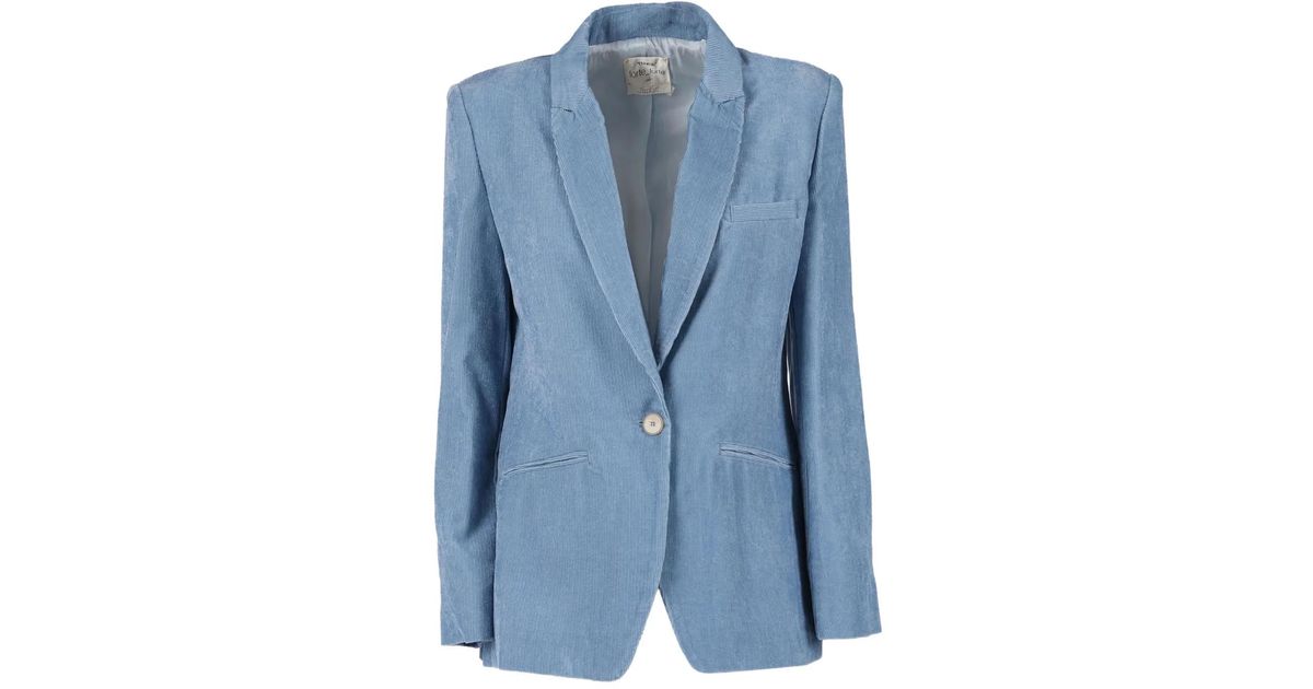Forte Forte Essential Fluid Velvet Jacket With A Chic Two-Thousand-Line ...