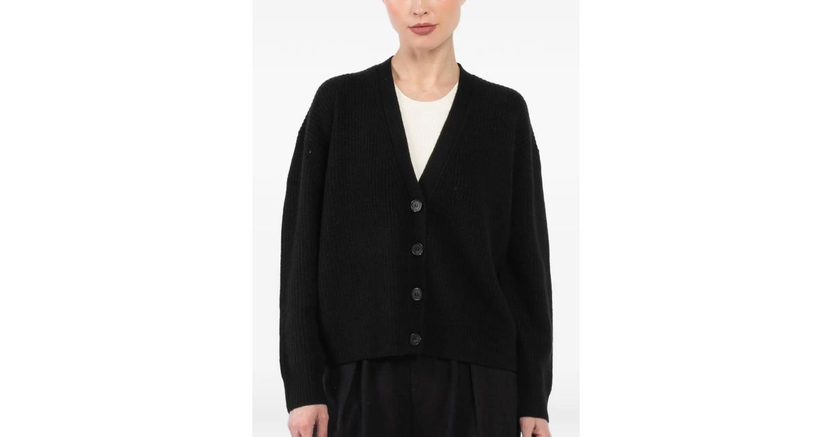 Jenni Kayne Button Cocoon Cardigan in Black | Lyst UK