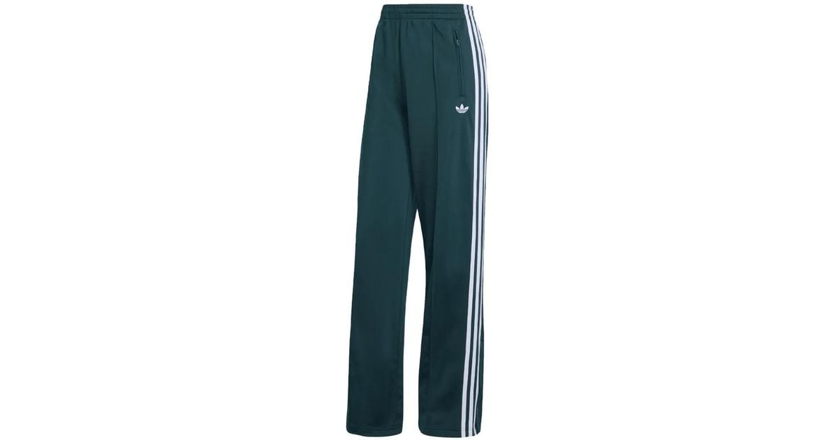 adidas Firebird Loose Stripe Track Pants in Green | Lyst UK