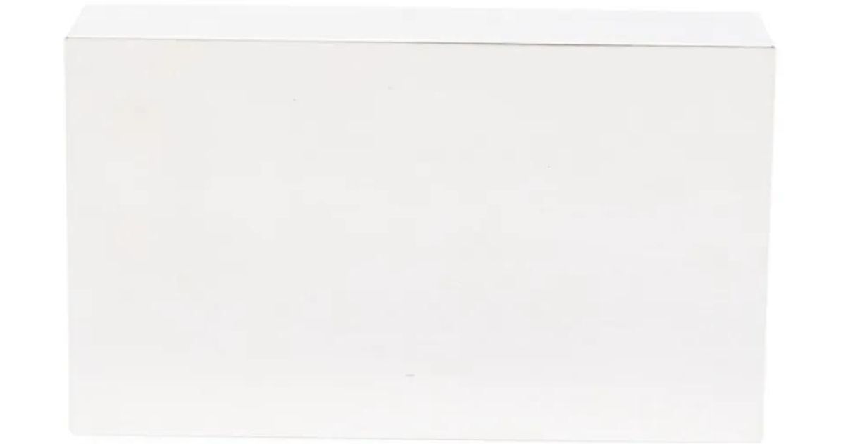 TOTEME Rectangular Metal Clutch in White | Lyst