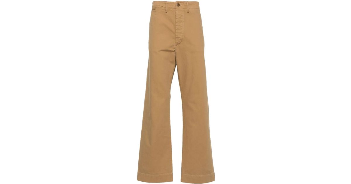 RRL Field Twill Trousers in Natural for Men | Lyst