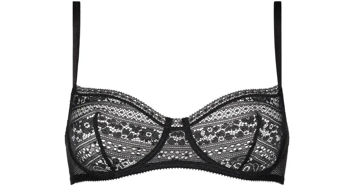 Eres Evidence Lace Demi-Cup Bra in Black | Lyst