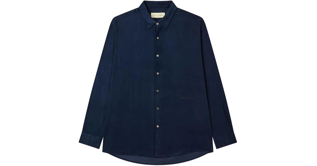 MAN ON THE BOON. Corduroy Shirt in Blue for Men | Lyst UK