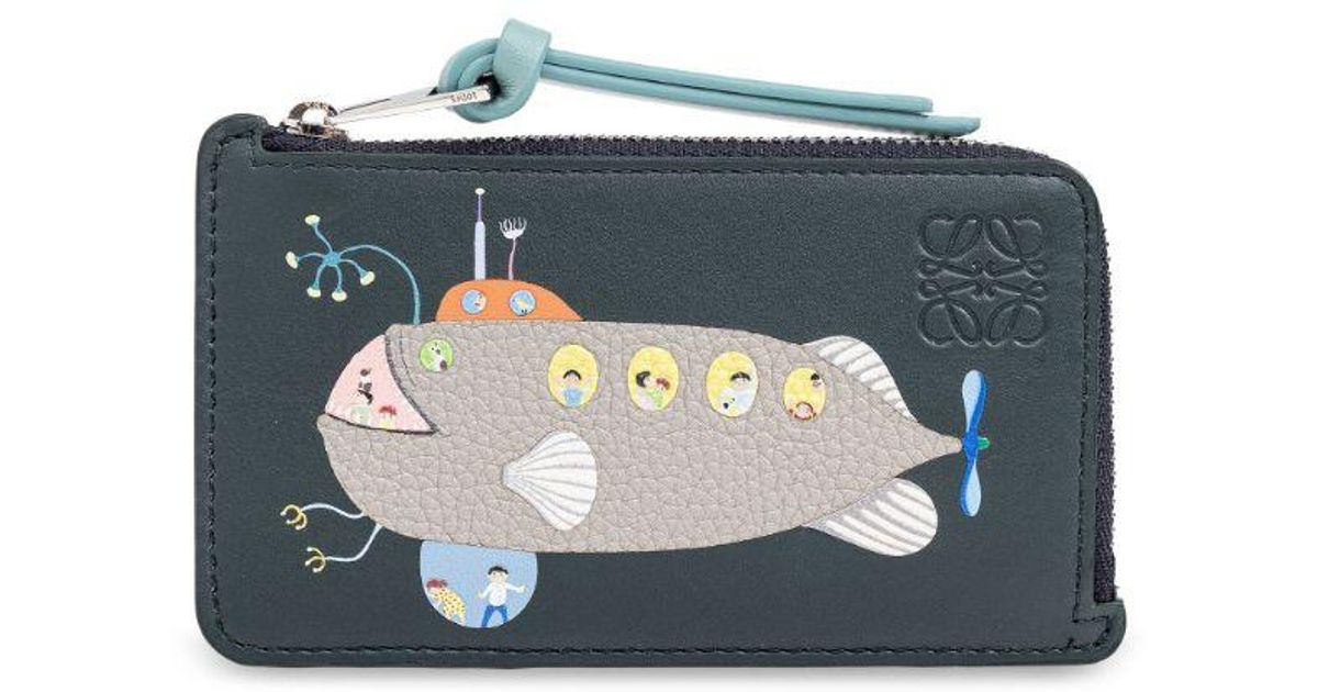 Loewe Submarine Wallet in Blue | Lyst