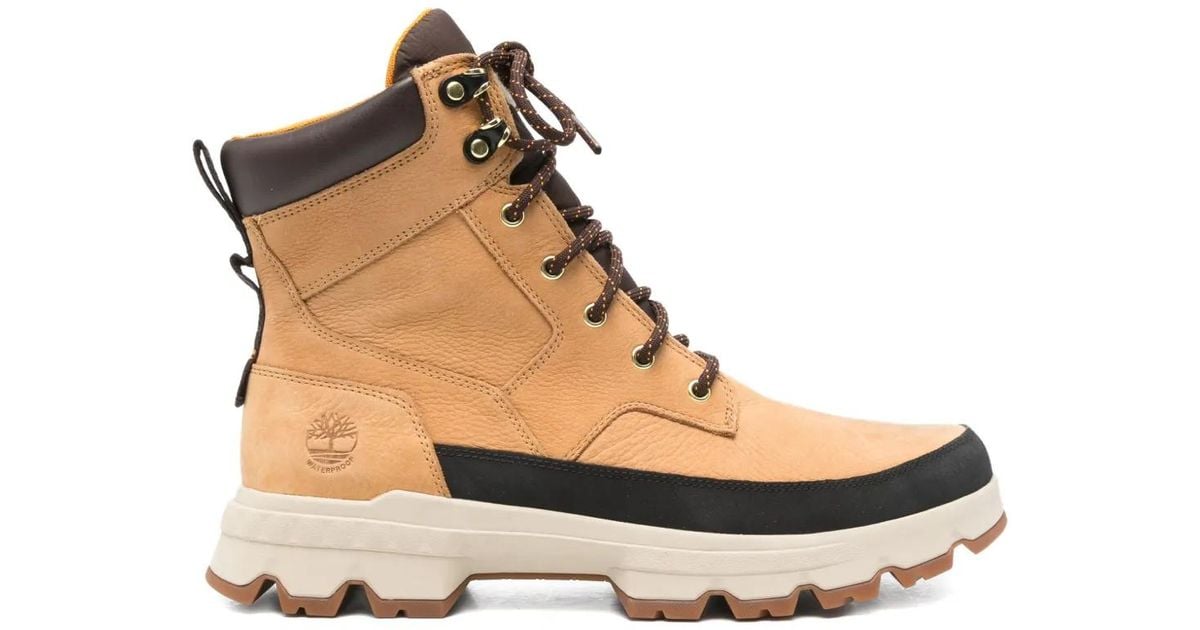 Timberland Greenstride Lace-Up Chunky-Sole Hiking Boots in Brown | Lyst