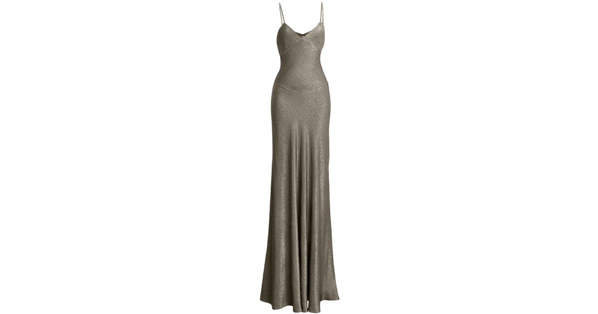 Ralph Lauren Natalie Gown in Metallic | Lyst