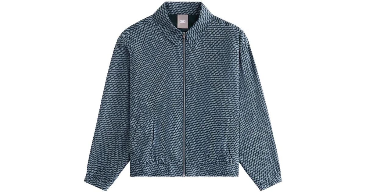 Kith Gesa Logo-Print Jacket in Blue | Lyst UK