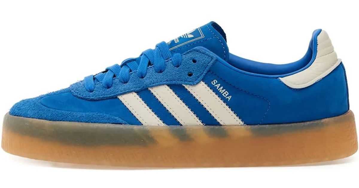 adidas Samba Platform Low-Top Sneakers in Blue | Lyst