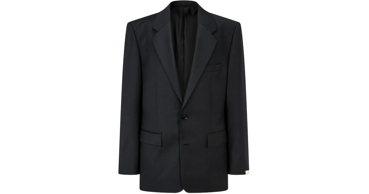 MAN ON THE BOON. Four Seasons Wool Blazer in Black for Men | Lyst UK