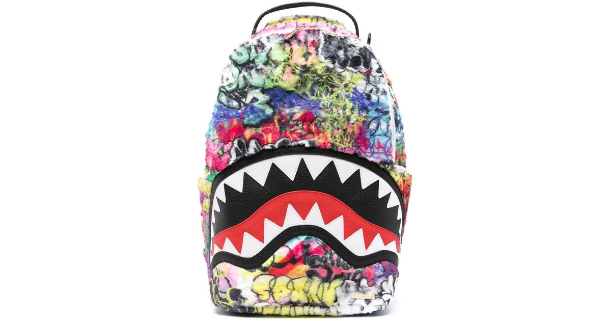 Sprayground Graffiti Backpack in Grey for Men | Lyst Canada
