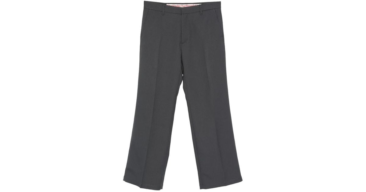 Stockholm Surfboard Club Pressed-Crease Pants in Grey for Men | Lyst UK