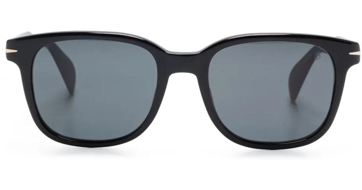 David Beckham Square-Frame Sunglasses in Black for Men | Lyst UK