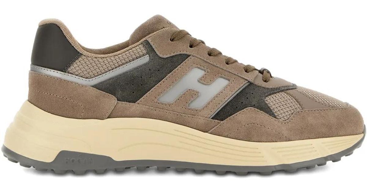 Hogan Hyperlight Logo-Detail Sneakers in Brown for Men | Lyst UK