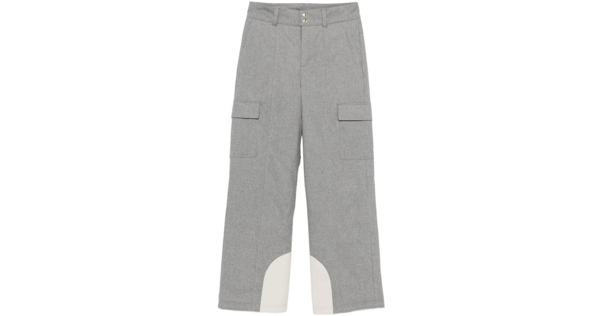 Bogner Fire + Ice Luca Ski Wide-Leg Trousers in Gray | Lyst
