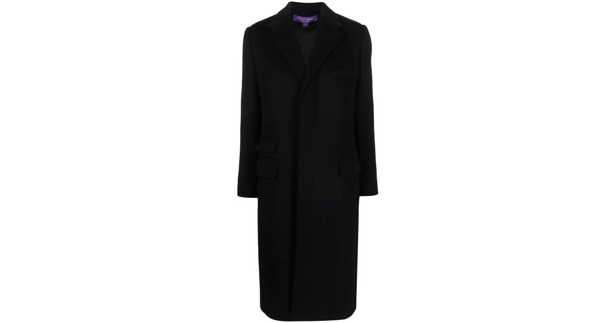 Ralph Lauren Beatrisa Lined Coat in Black | Lyst UK